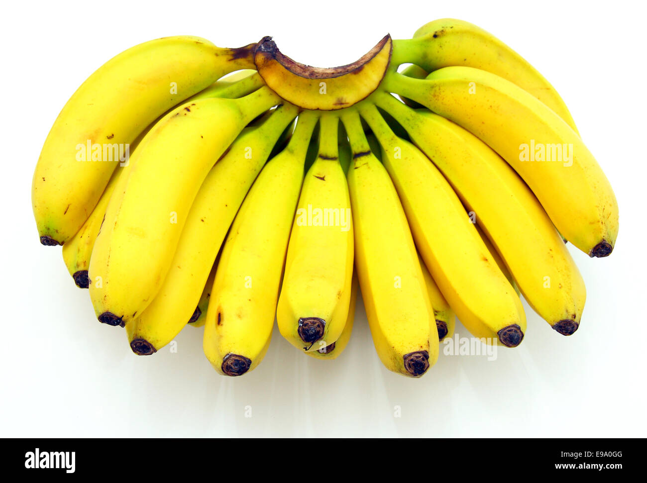 Bunch of bananas isolated on white background Stock Photo - Alamy