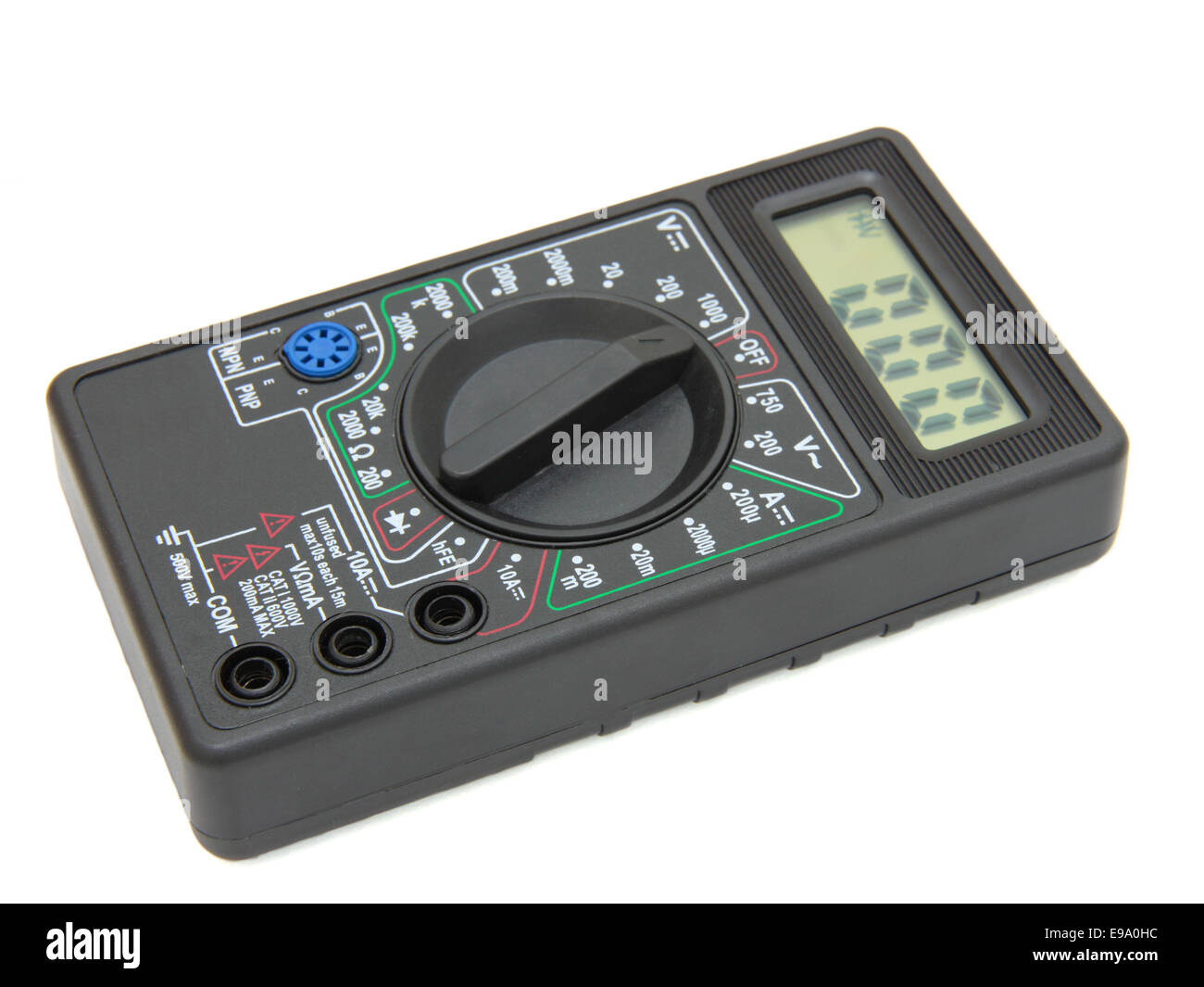 Digital multimeter on white background Stock Photo - Alamy