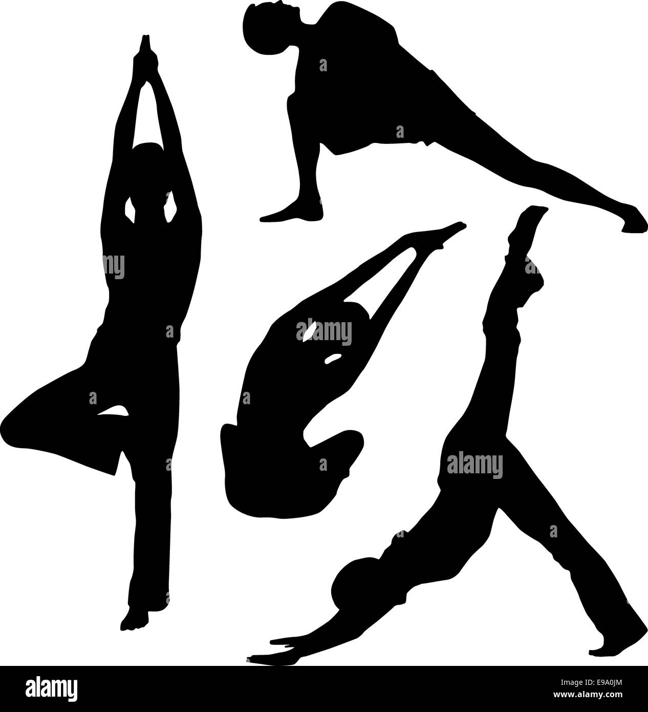 Yoga and stretching Stock Photo - Alamy