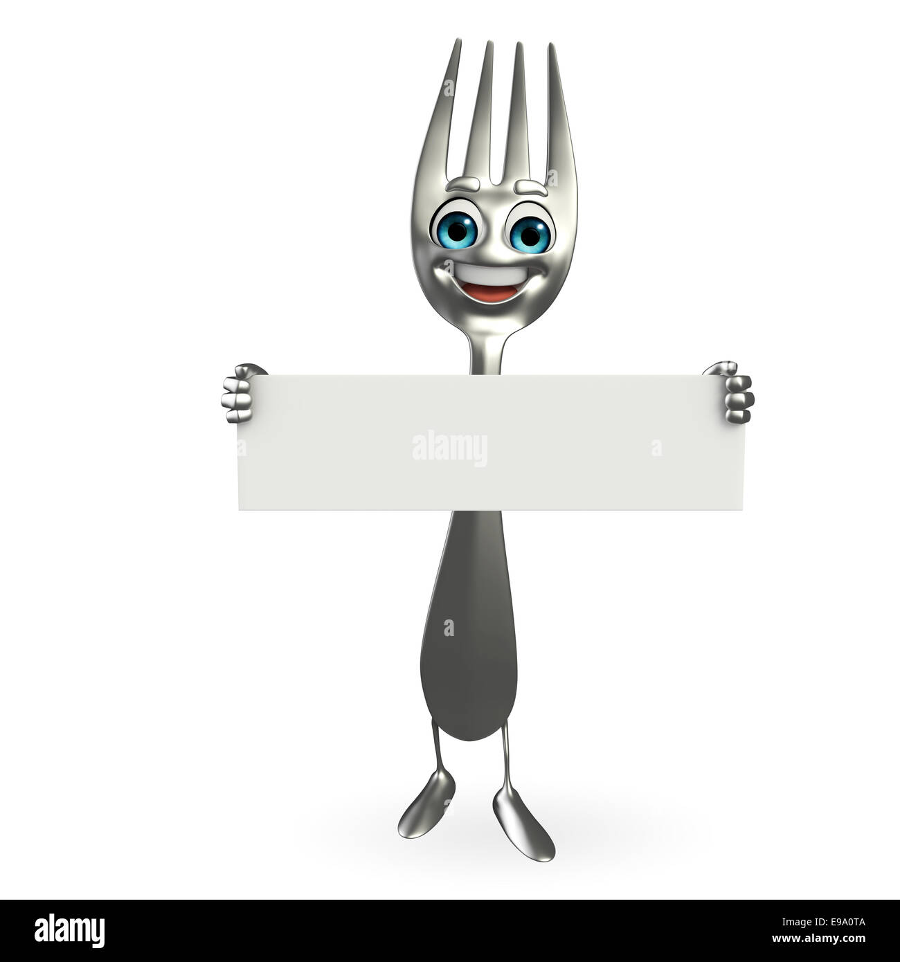 Cartoon character fork sign hi-res stock photography and images - Alamy