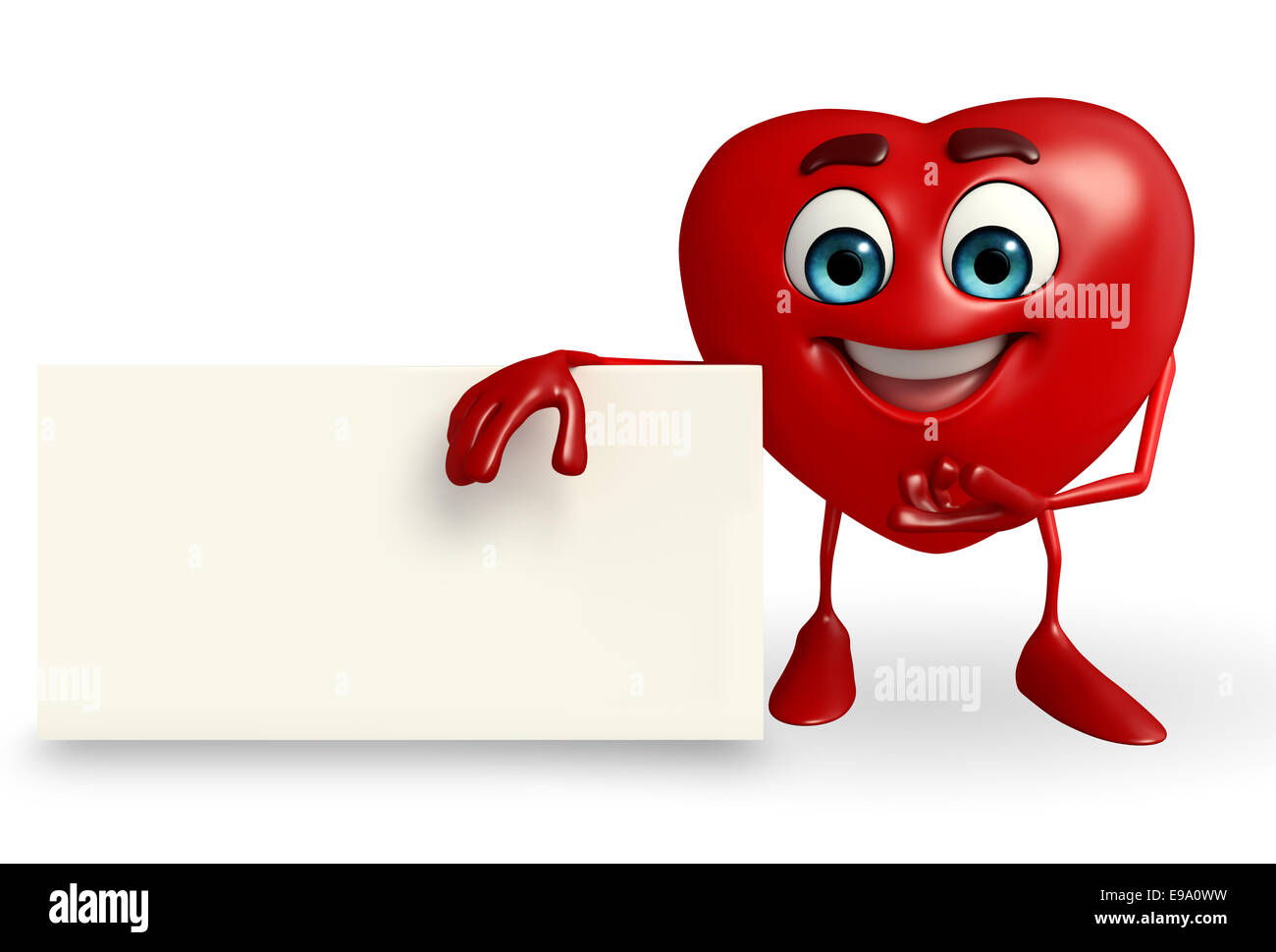 Cartoon character heart shape sign hi-res stock photography and images ...