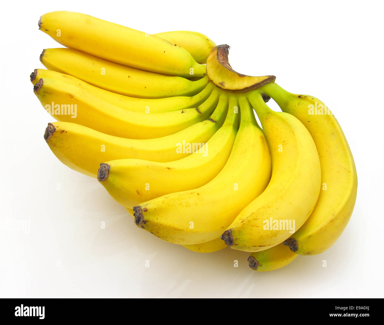 Bunch of bananas isolated on white background Stock Photo - Alamy
