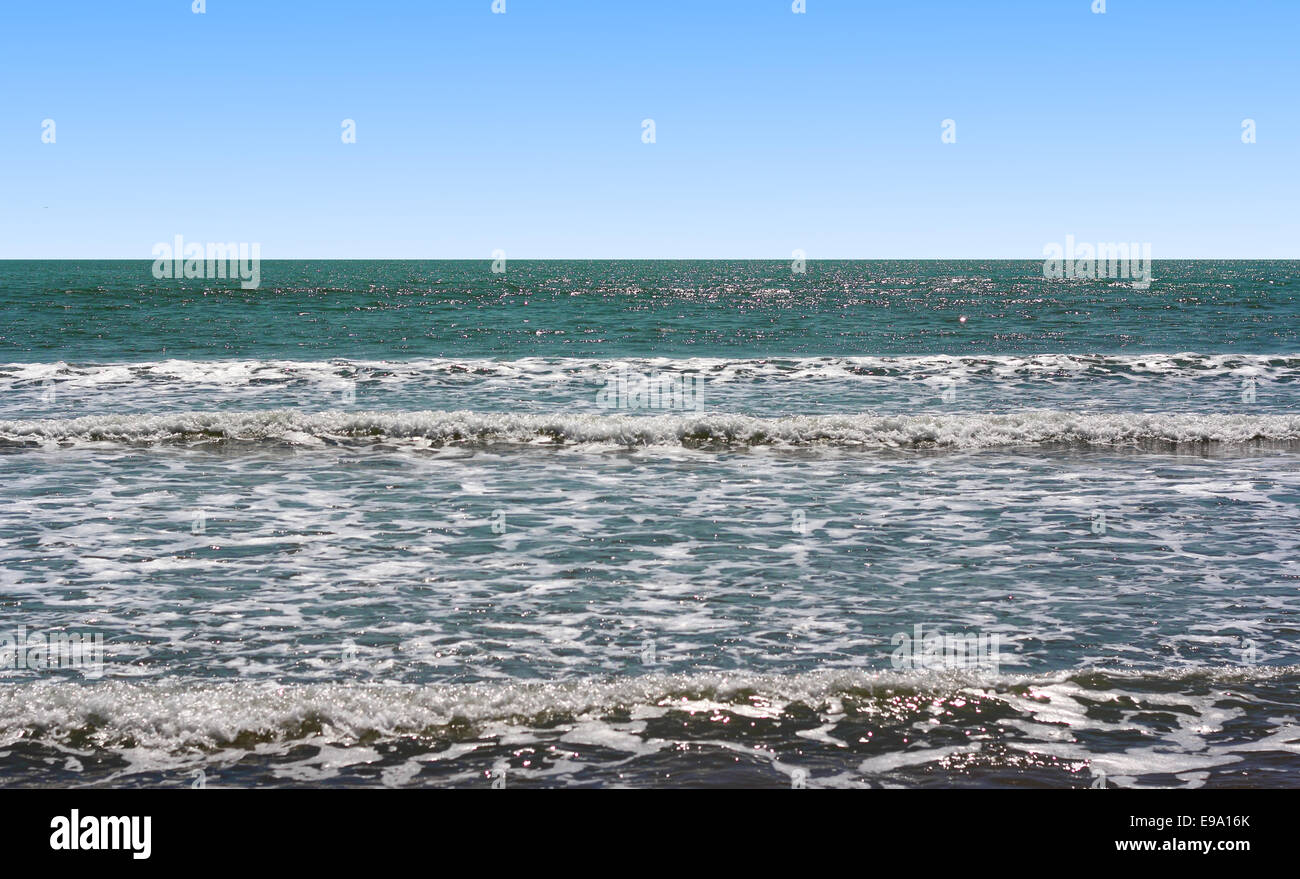 View of pacific ocean at sunset hi-res stock photography and images - Alamy