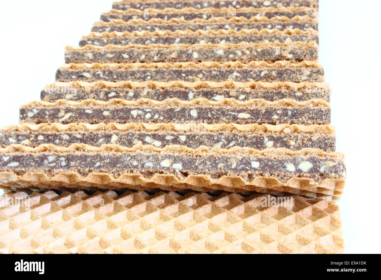 White background wafer cookies hi-res stock photography and images - Alamy