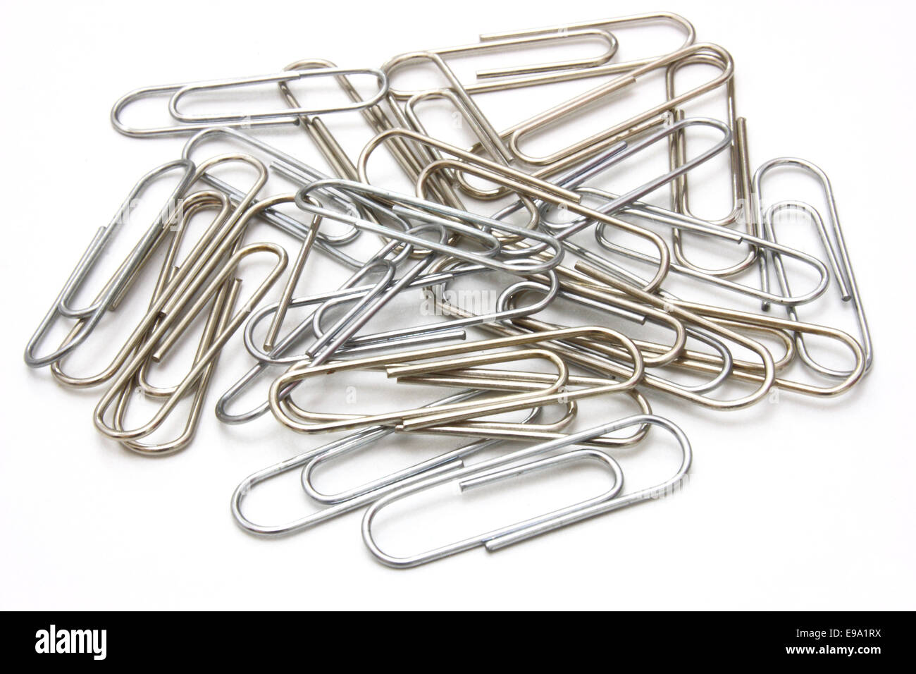 Writing metal paper clips Stock Photo - Alamy