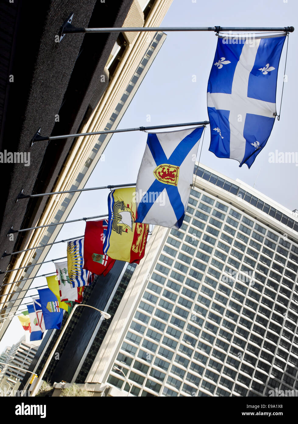 Canadian nova scotia flags hi-res stock photography and images - Alamy