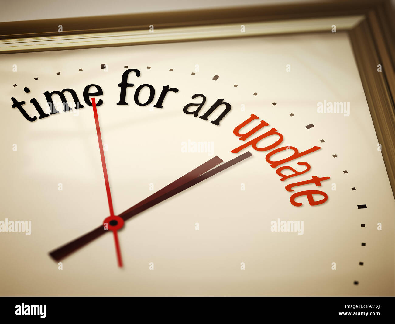 Time update hi-res stock photography and images - Alamy