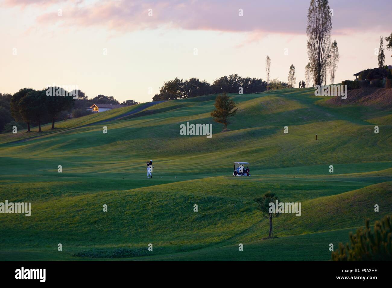 France, Atlantic Pyrenees, Pays Basque, Bayonne, Makila golf club at ...