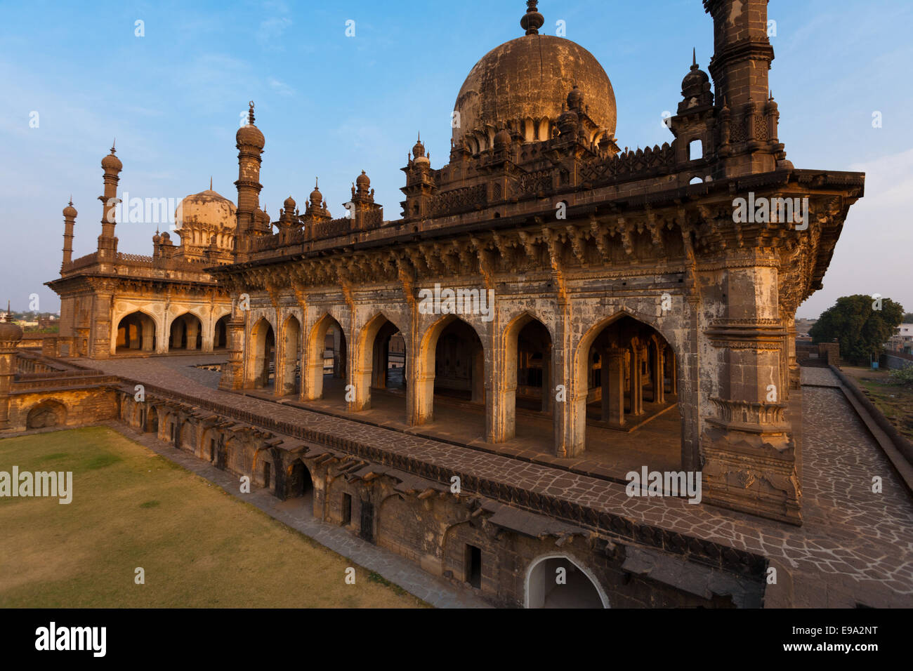 Ibrahim Roza Rauza Mausoleam Rear Angled Stock Photo - Alamy