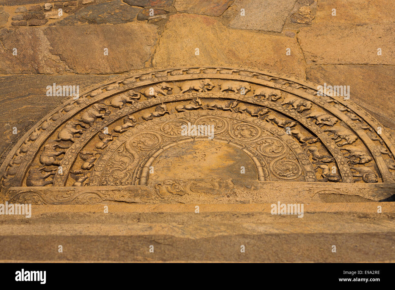 Polonnaruwa Sandakada Pahana Ground Relief Stock Photo - Alamy
