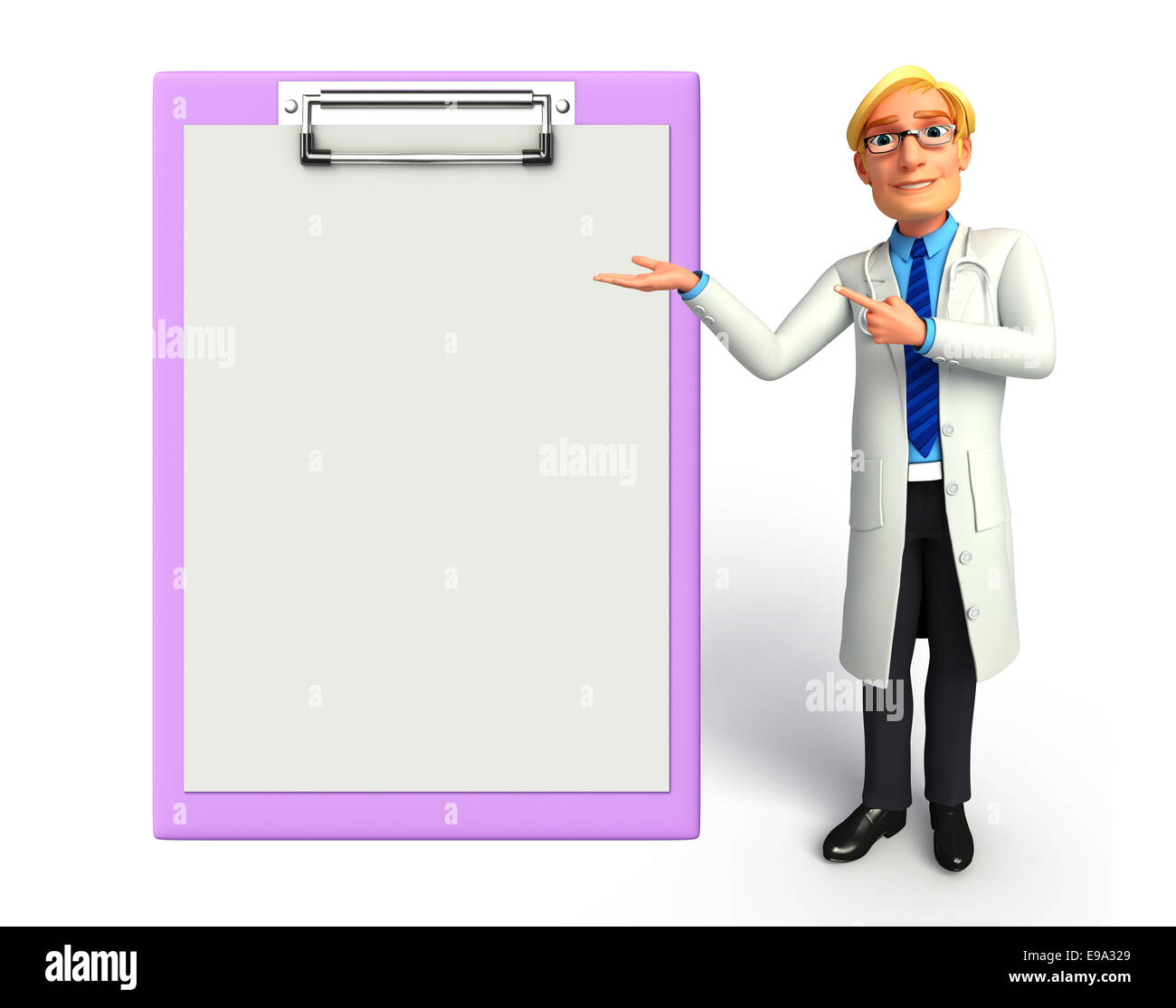 Young doctor writing medical Cut Out Stock Images & Pictures - Alamy
