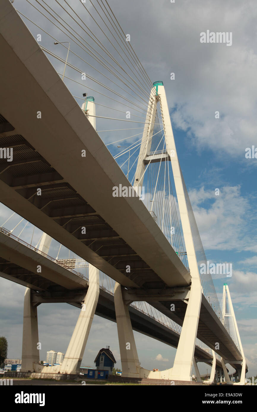Long cable stayed road bridge hi-res stock photography and images - Alamy