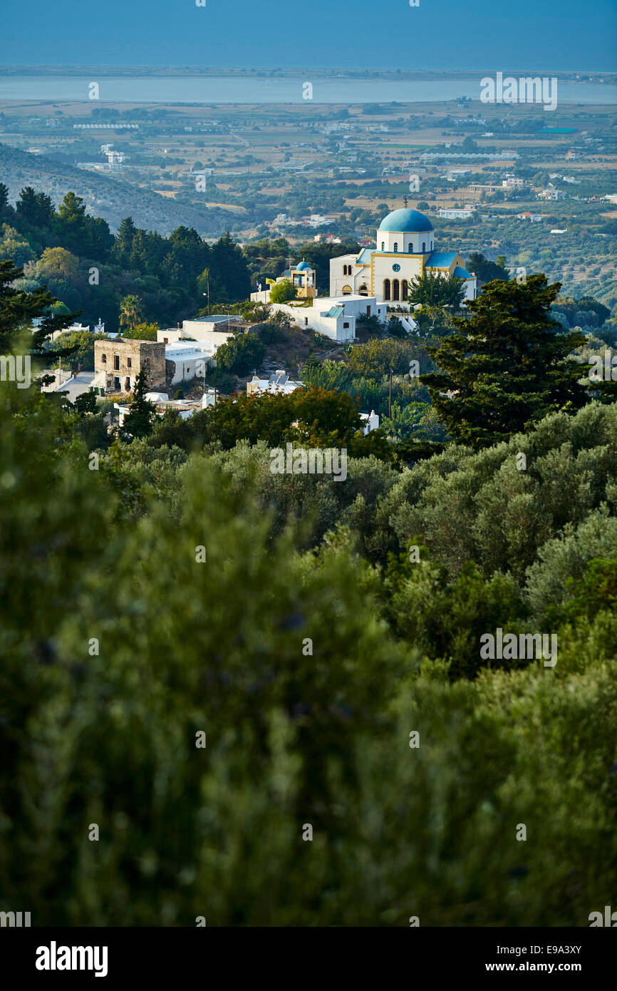 Traditional church, Zia, Kos island, Greece Stock Photo - Alamy