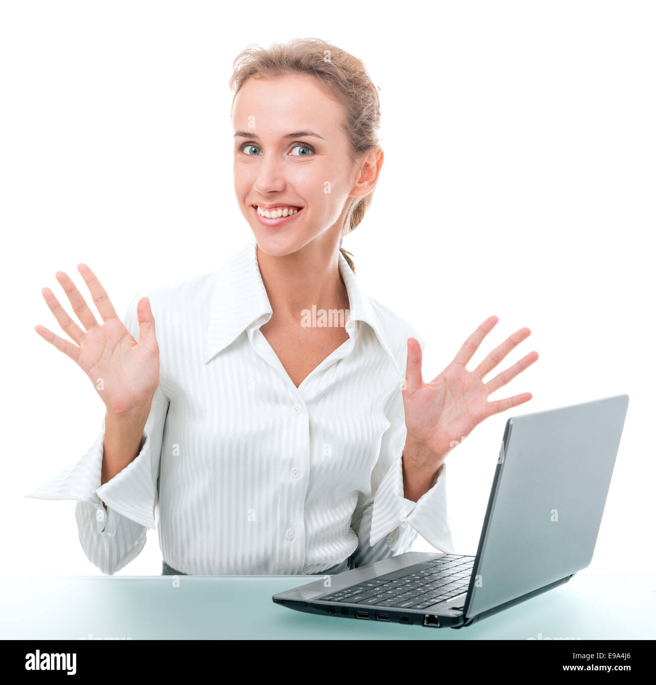 friendly administrative assistant Stock Photo - Alamy