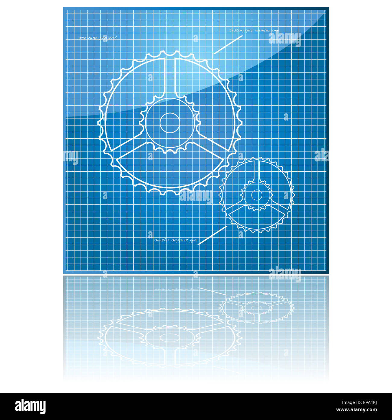 Machine blueprint hi-res stock photography and images - Alamy