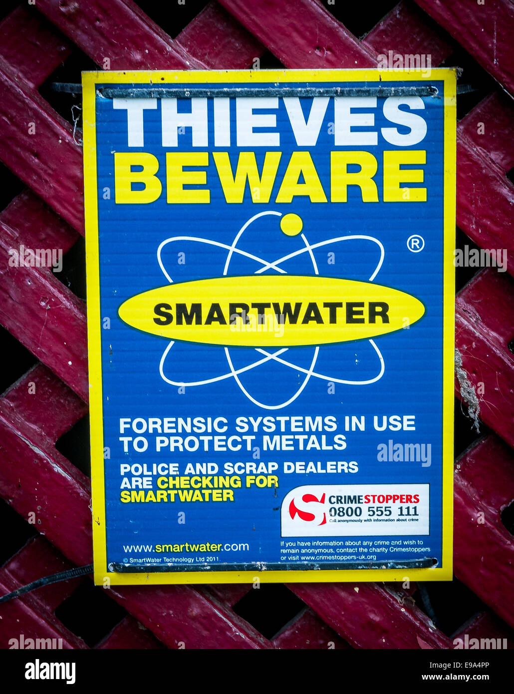 Smart water sign hi-res stock photography and images - Alamy