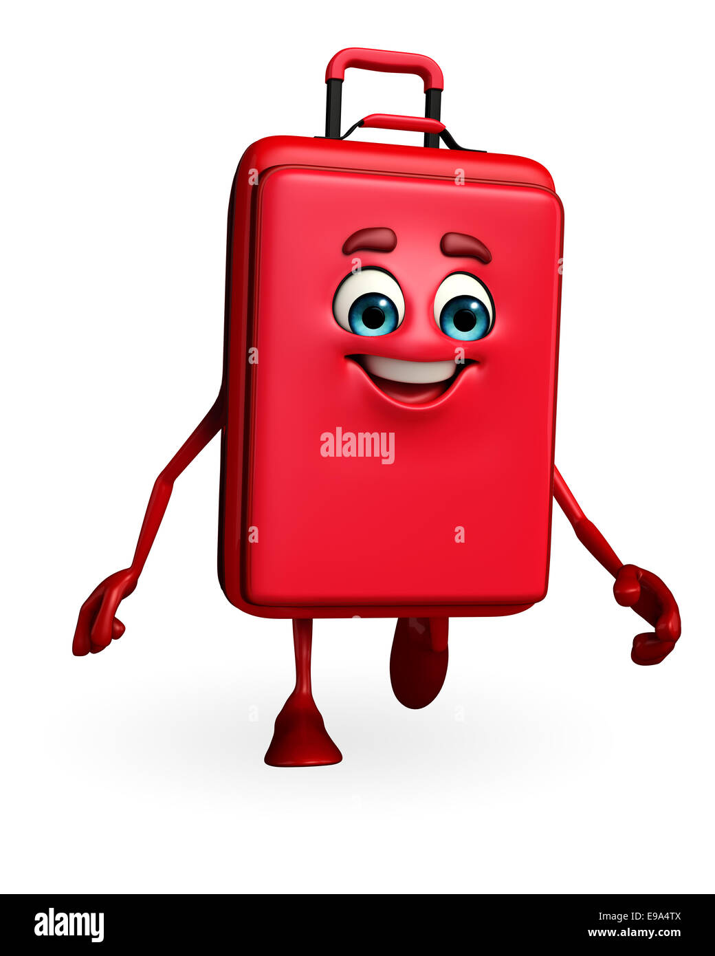 Cartoon Character of Travelling Bag is running Stock Photo - Alamy
