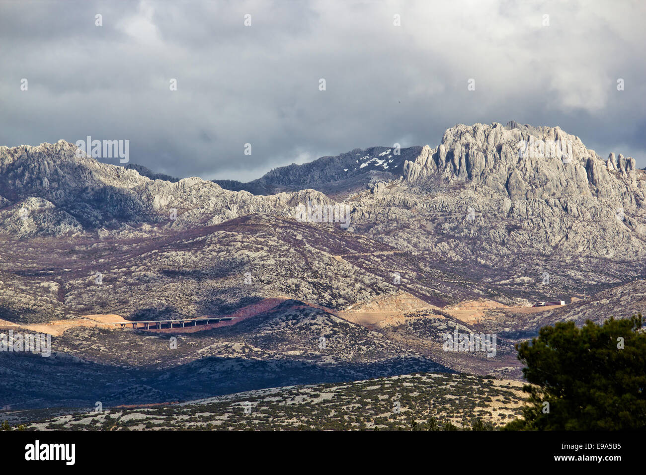 A1 Highway, Croatia - Velebit mountain road Stock Photo - Alamy