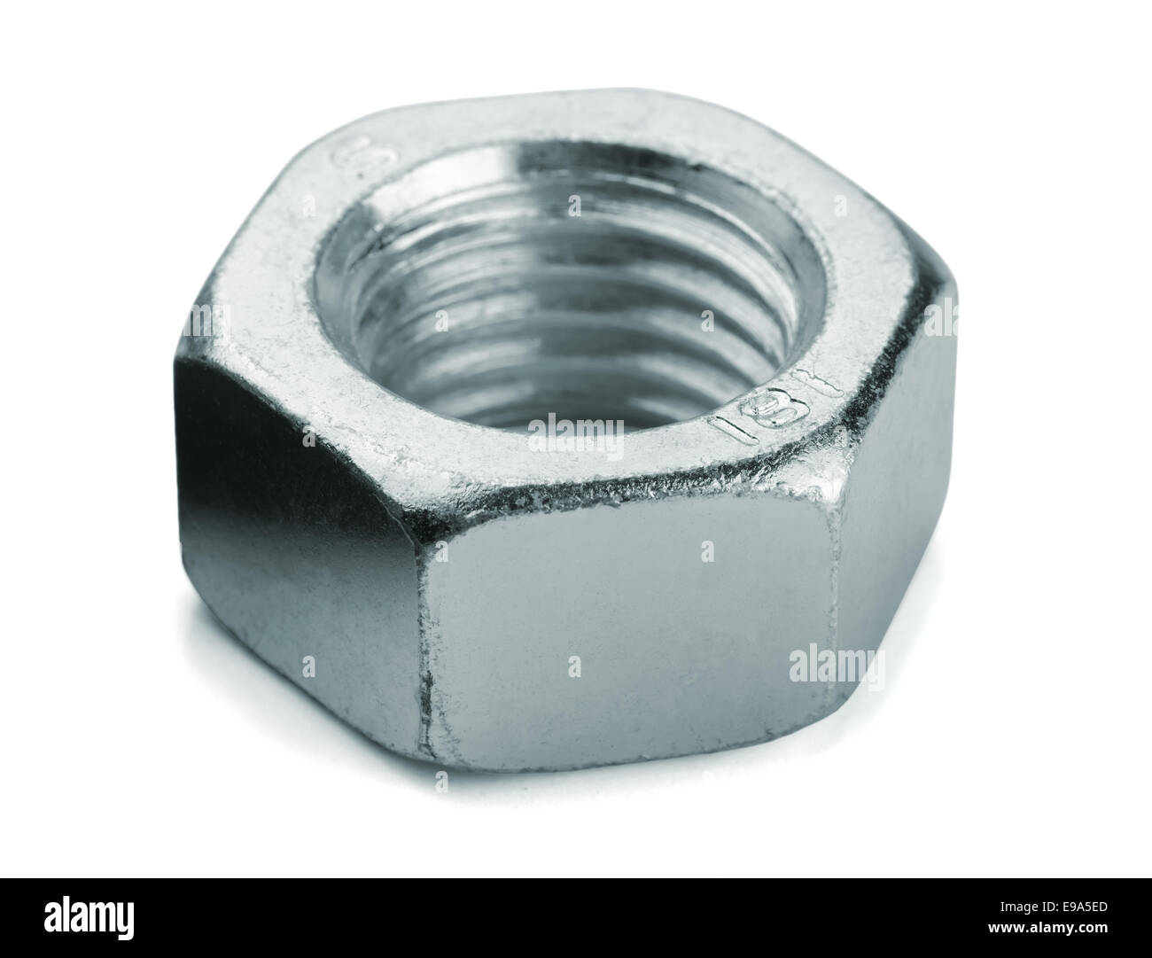 Macro shot metal nut Cut Out Stock Images & Pictures - Alamy