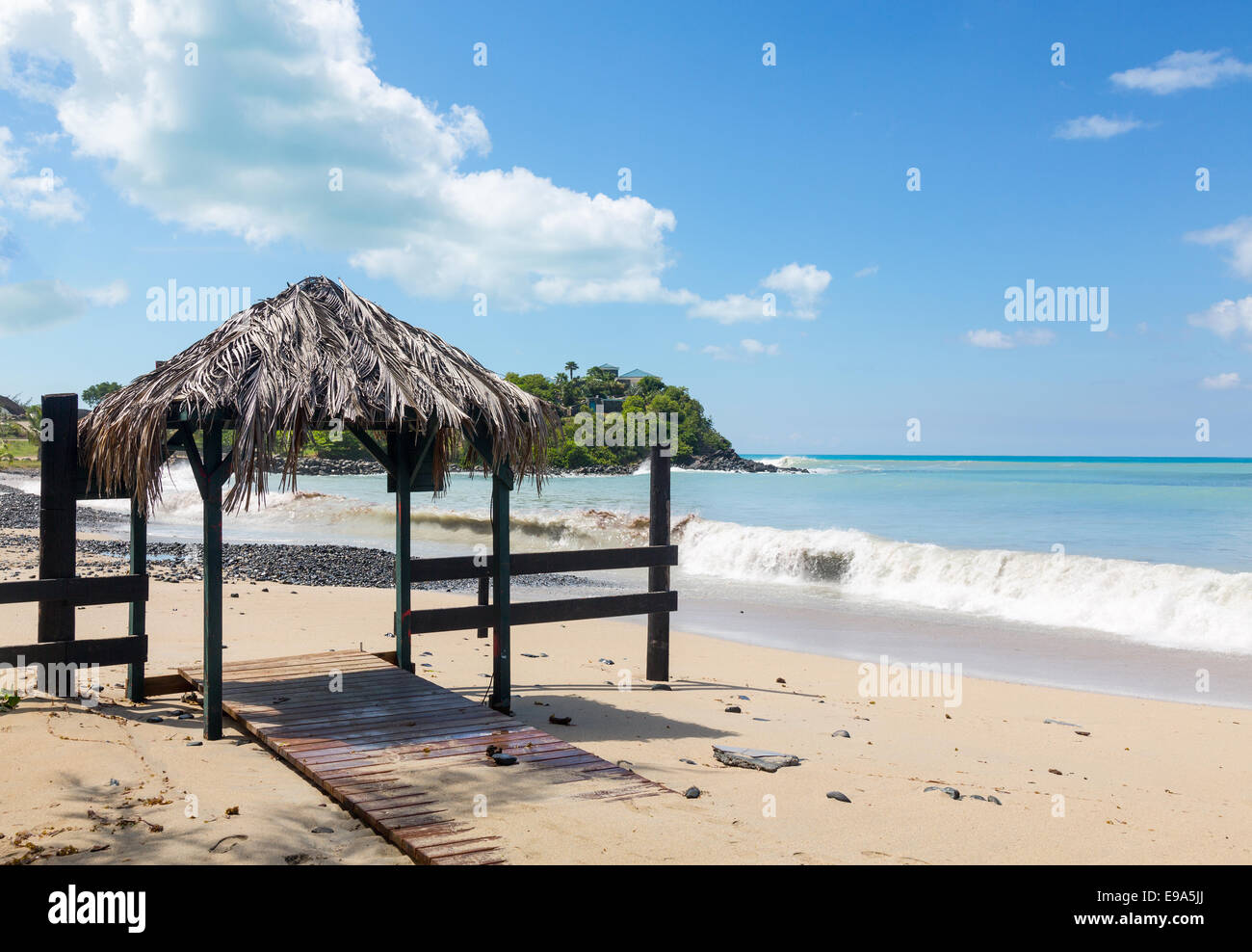 Entrance to bar on sandy beach Stock Photo - Alamy
