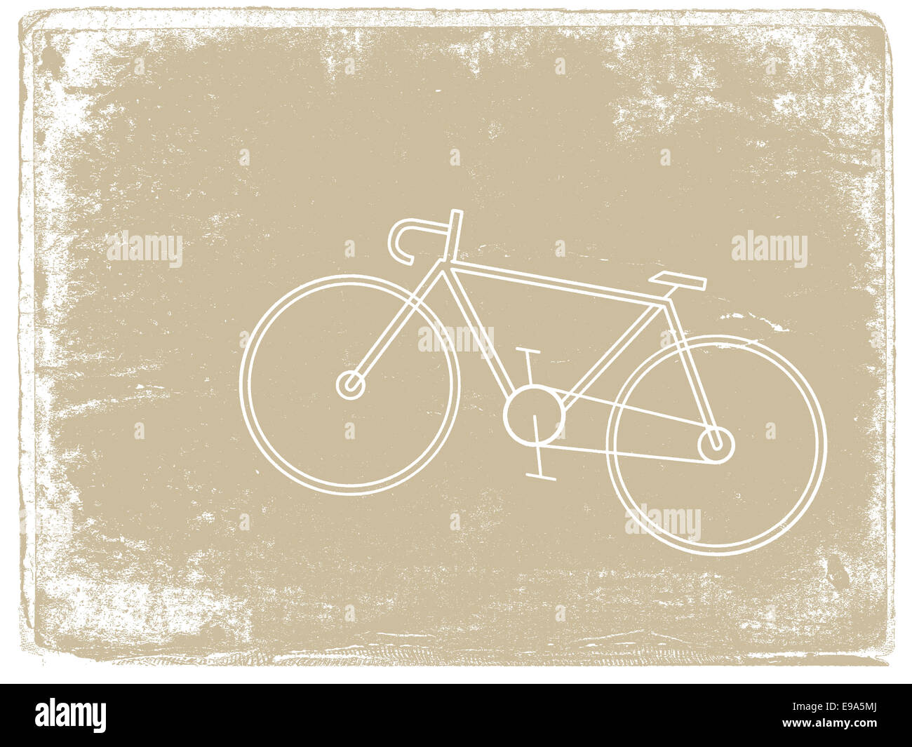bicycle silhouette on grunge background Stock Photo - Alamy