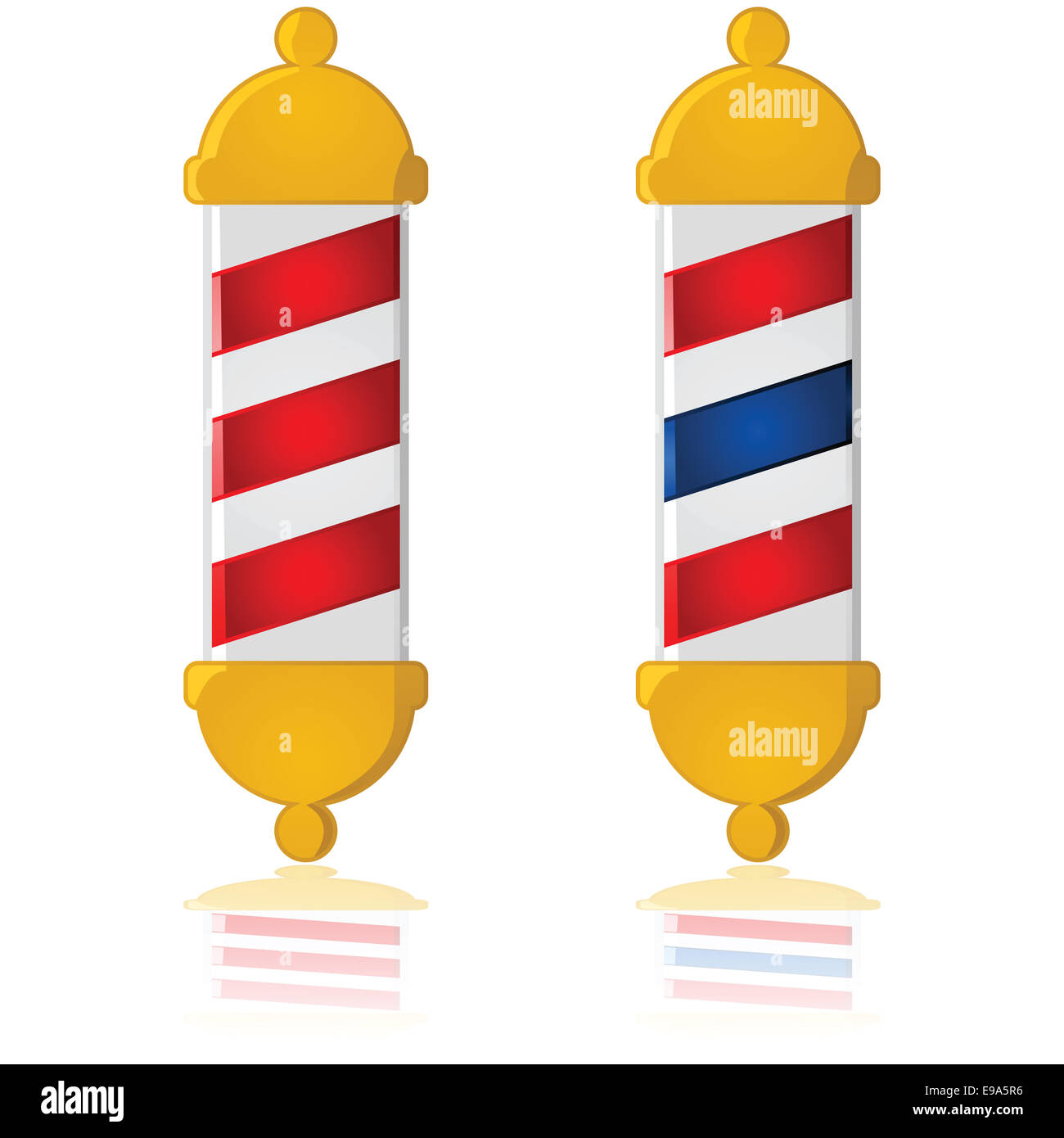 Barber pole Cut Out Stock Images & Pictures - Alamy