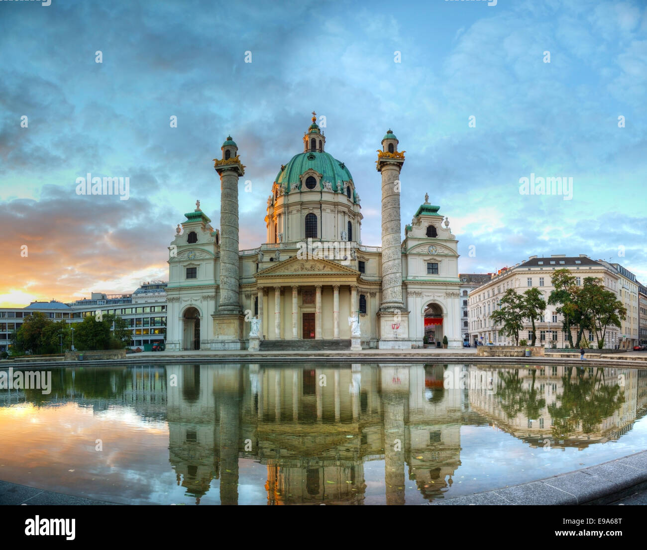 Karlskirche in Vienna, Austria Stock Photo - Alamy