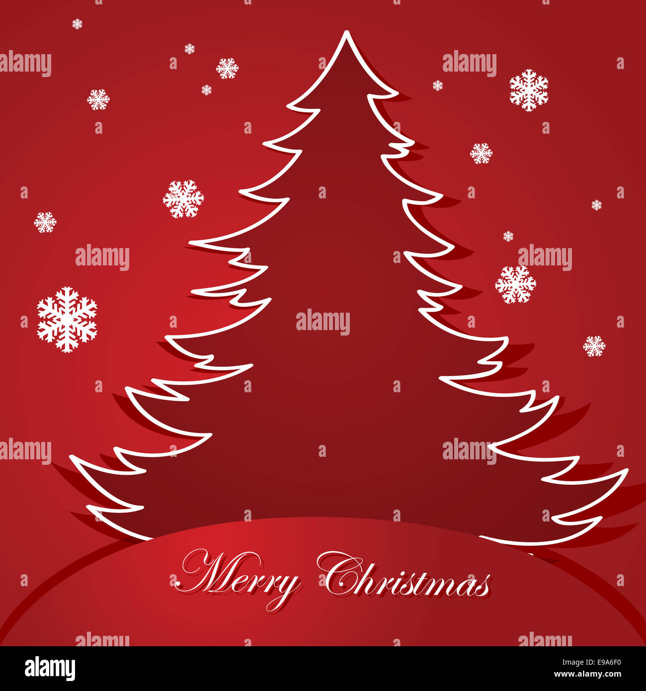 Red Christmas card Stock Photo - Alamy