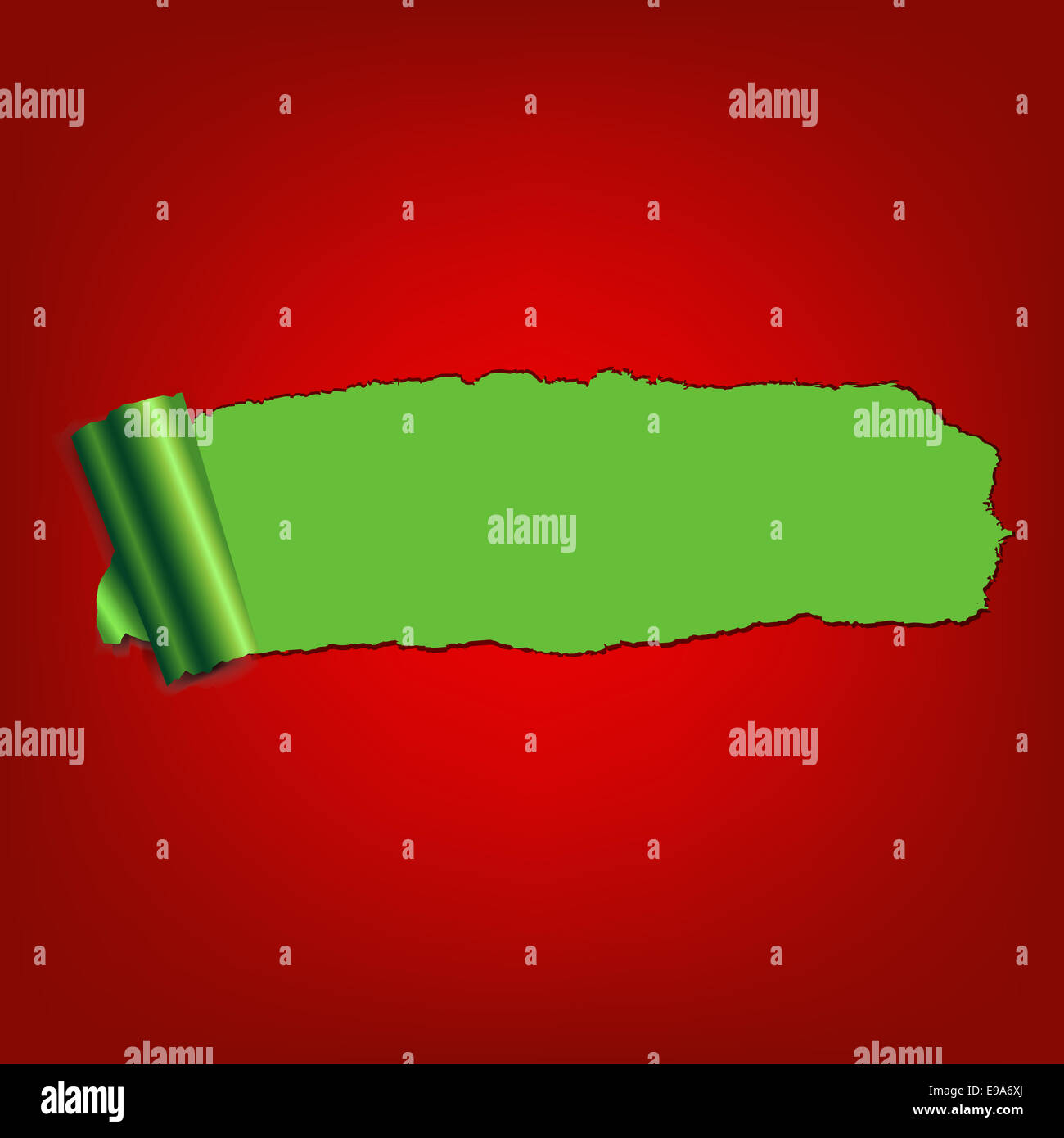 Green Paper Torn Stock Photo - Alamy
