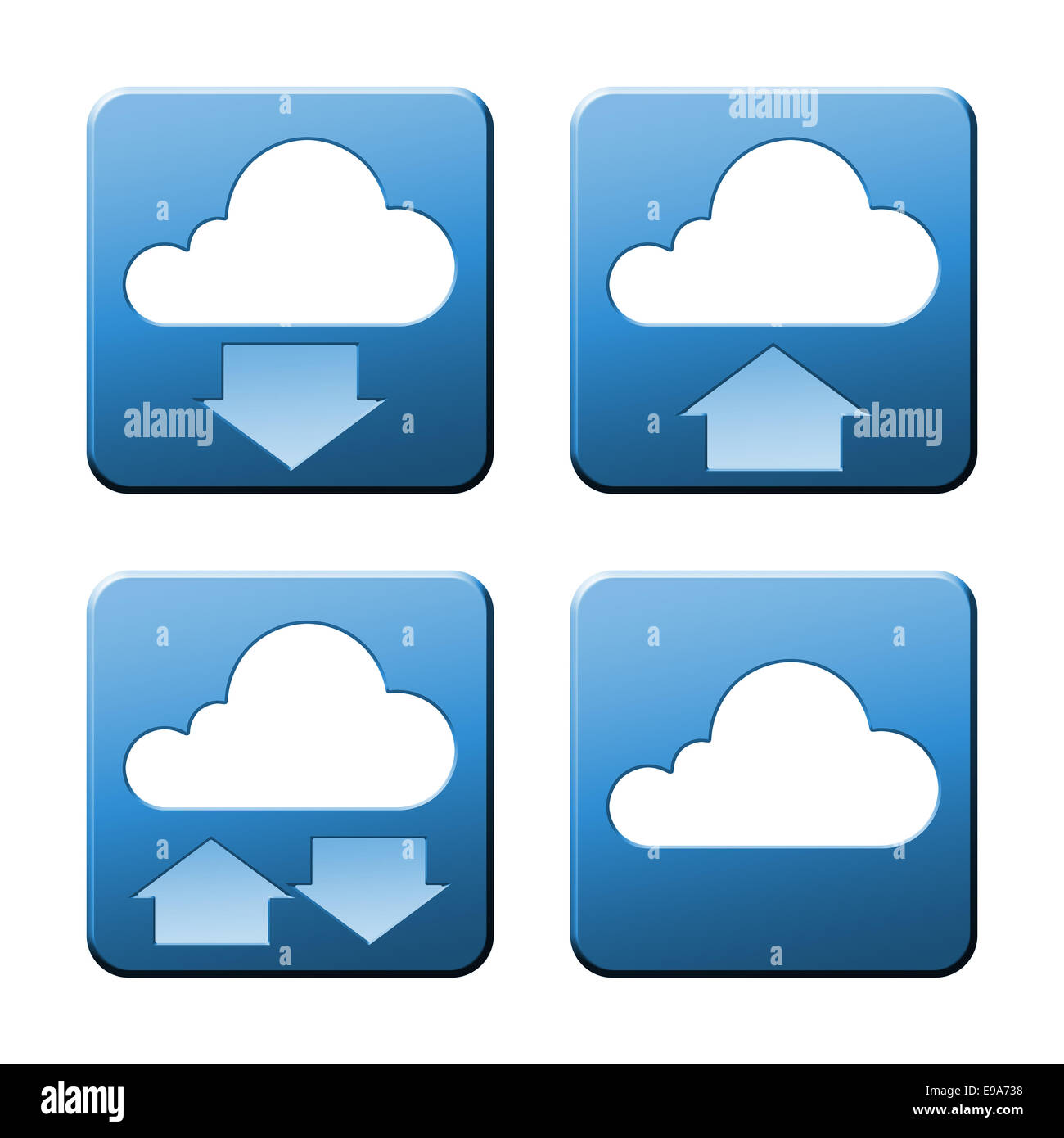 Cloud storage up down hi-res stock photography and images - Alamy