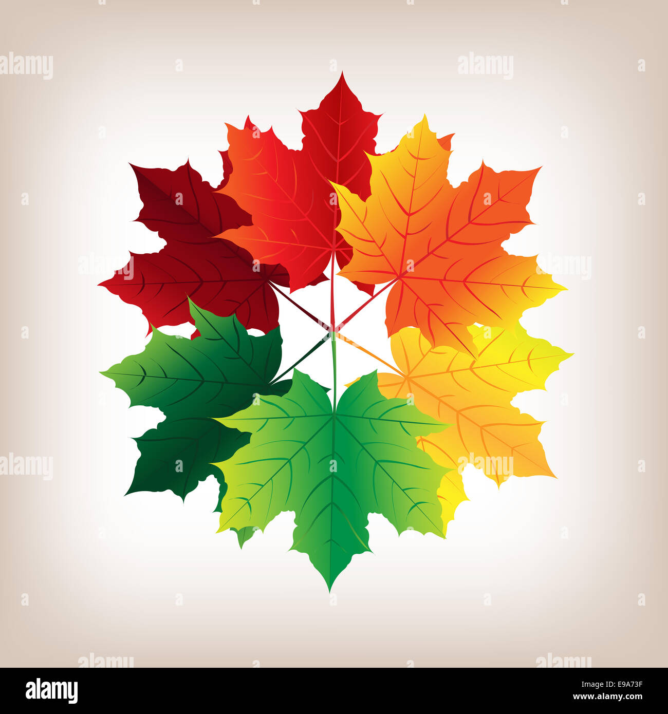 Sepia leaves pattern hi-res stock photography and images - Alamy