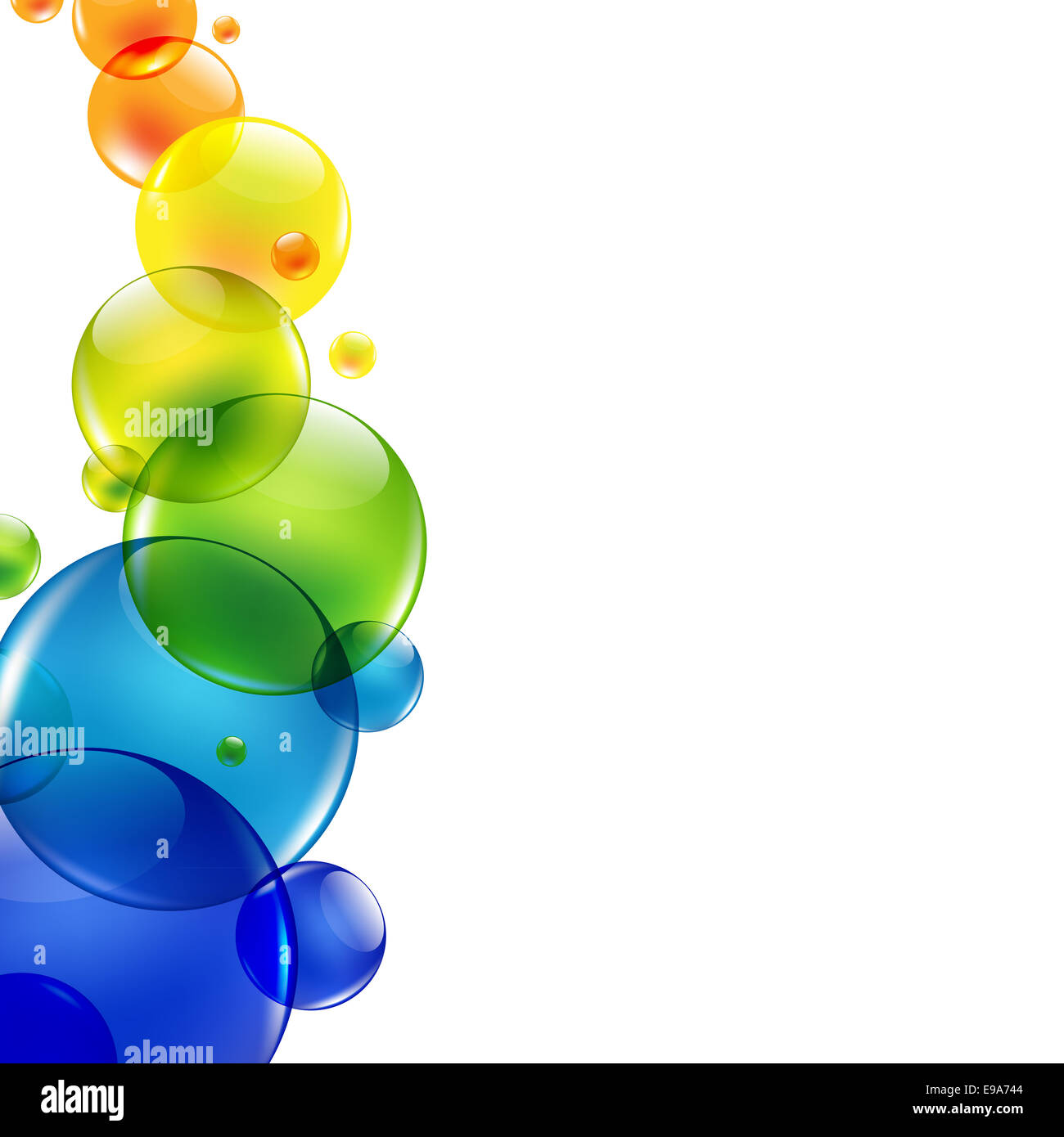 Abstract Background With Color Balls Stock Photo - Alamy