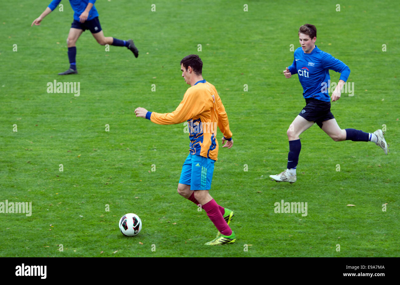 Students football match at Warwick University, UK Stock Photo - Alamy