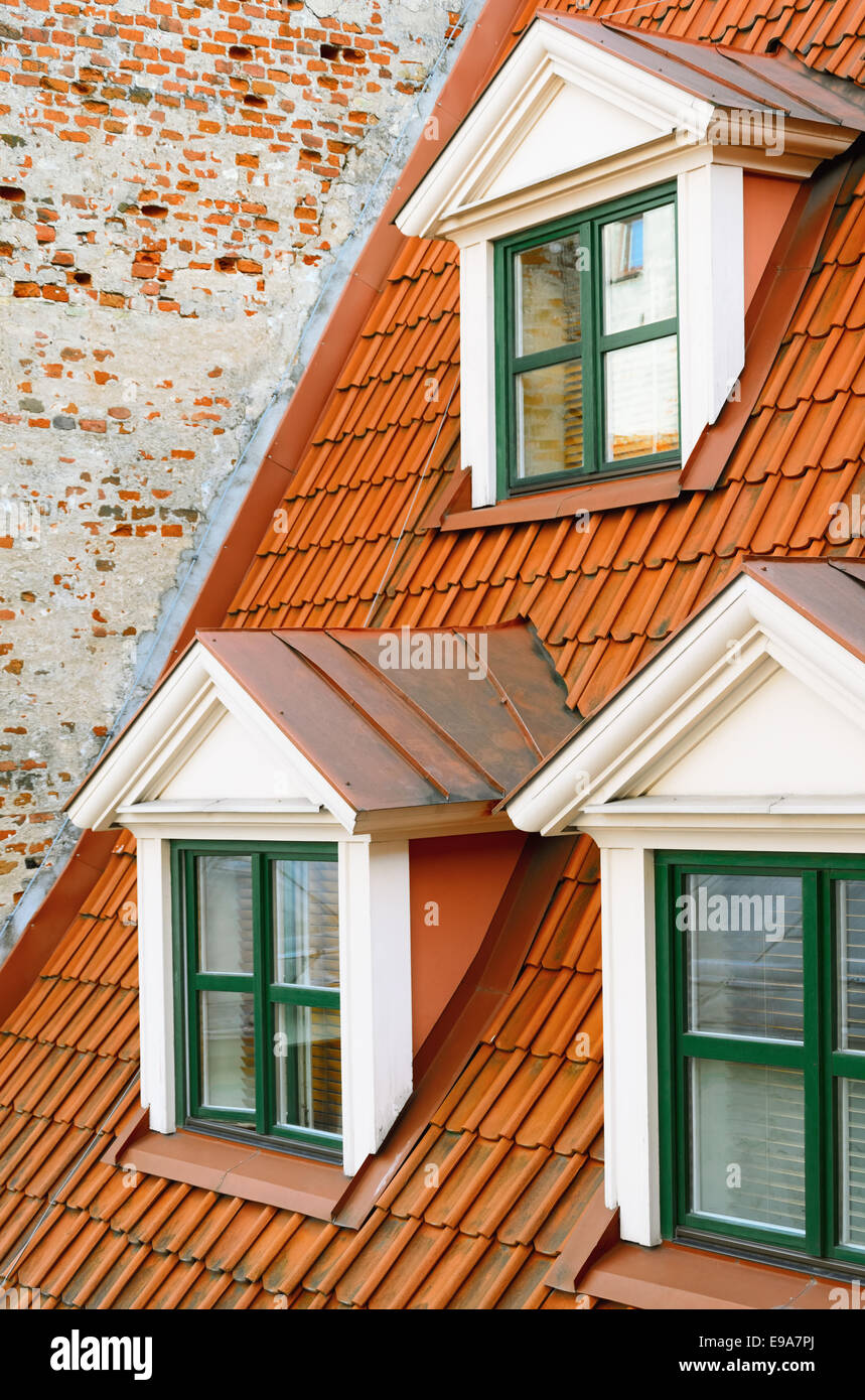 Garret windows hi-res stock photography and images - Alamy