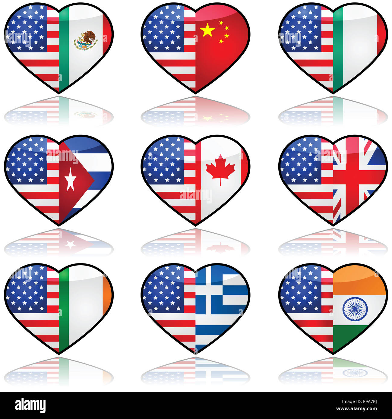 USA divided love Stock Photo - Alamy