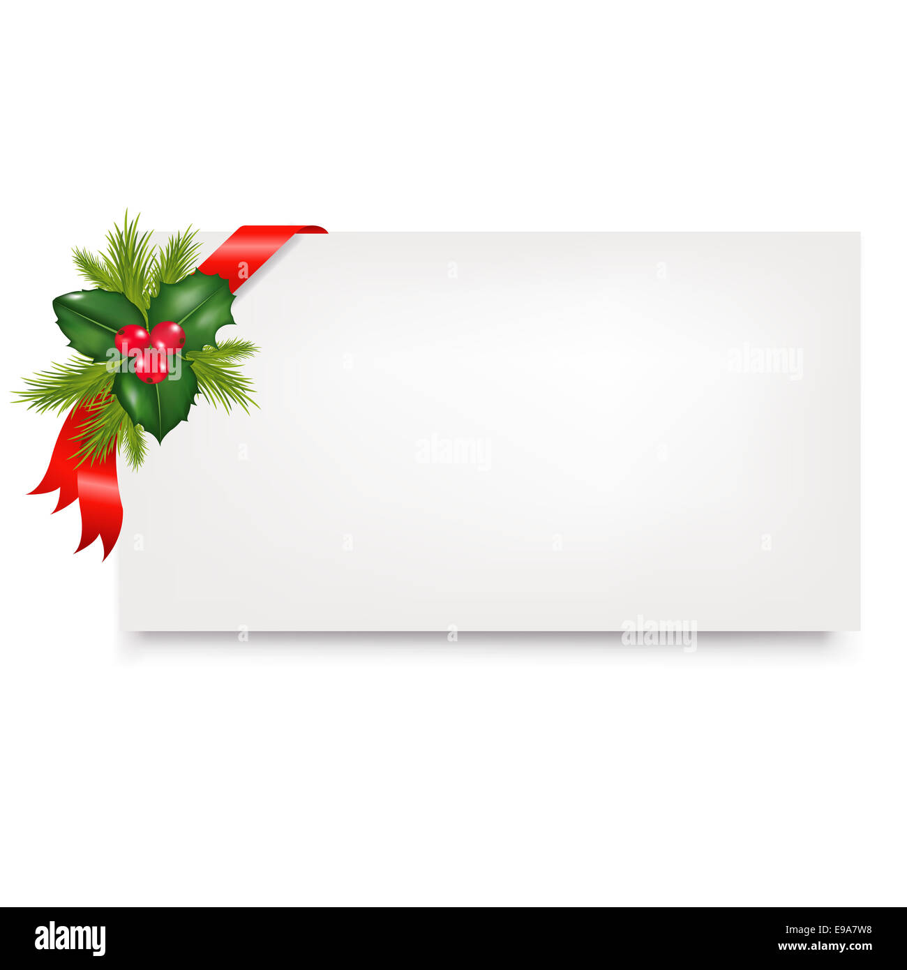 Christmas Blank Gift Tag Stock Photo - Alamy
