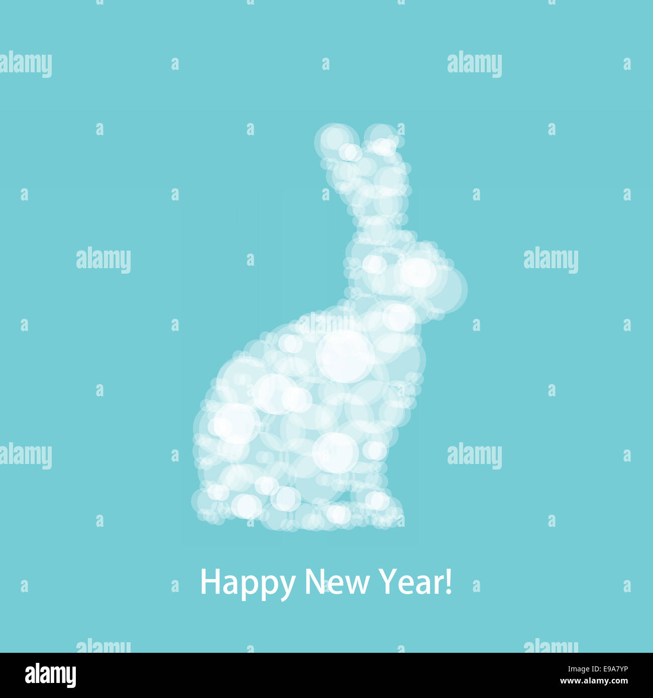 Christmas White Rabbit Stock Photo - Alamy