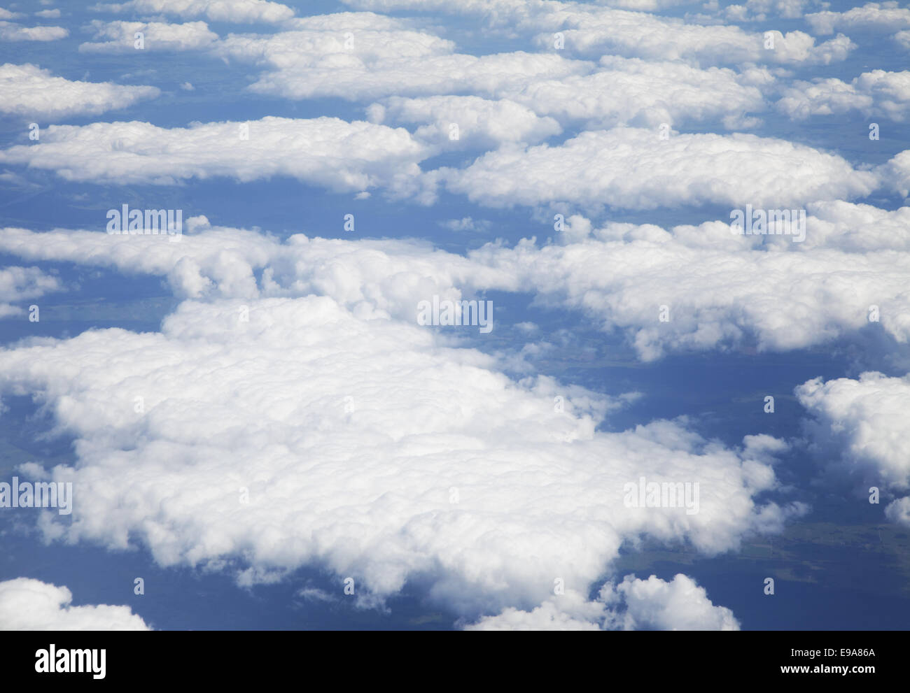 Blue and silver clouds background Stock Photo - Alamy