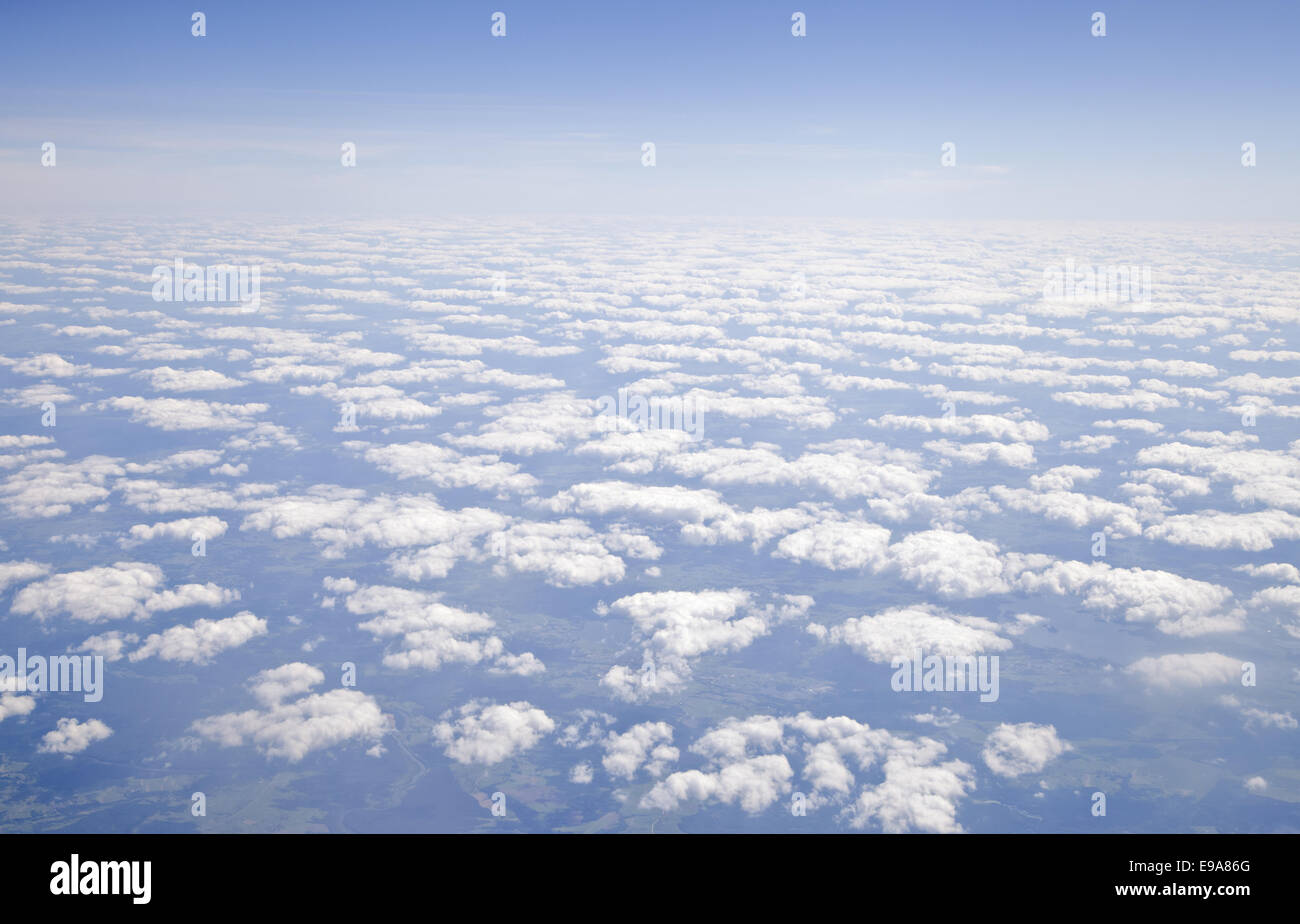 Blue and silver clouds background Stock Photo - Alamy