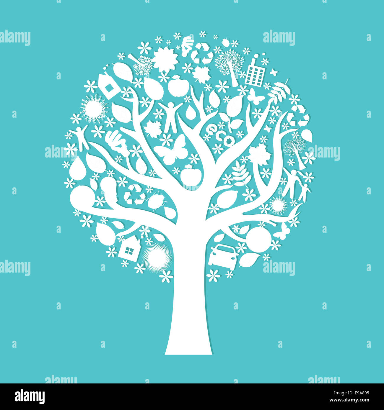 Environmentally friendly house tree hi-res stock photography and images ...