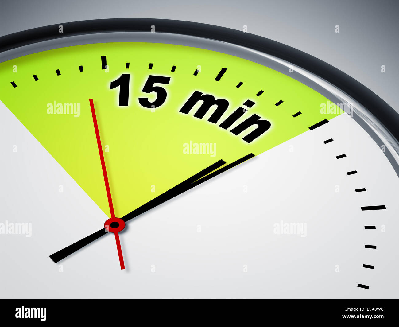 15 minutes clock hi-res stock photography and images - Alamy