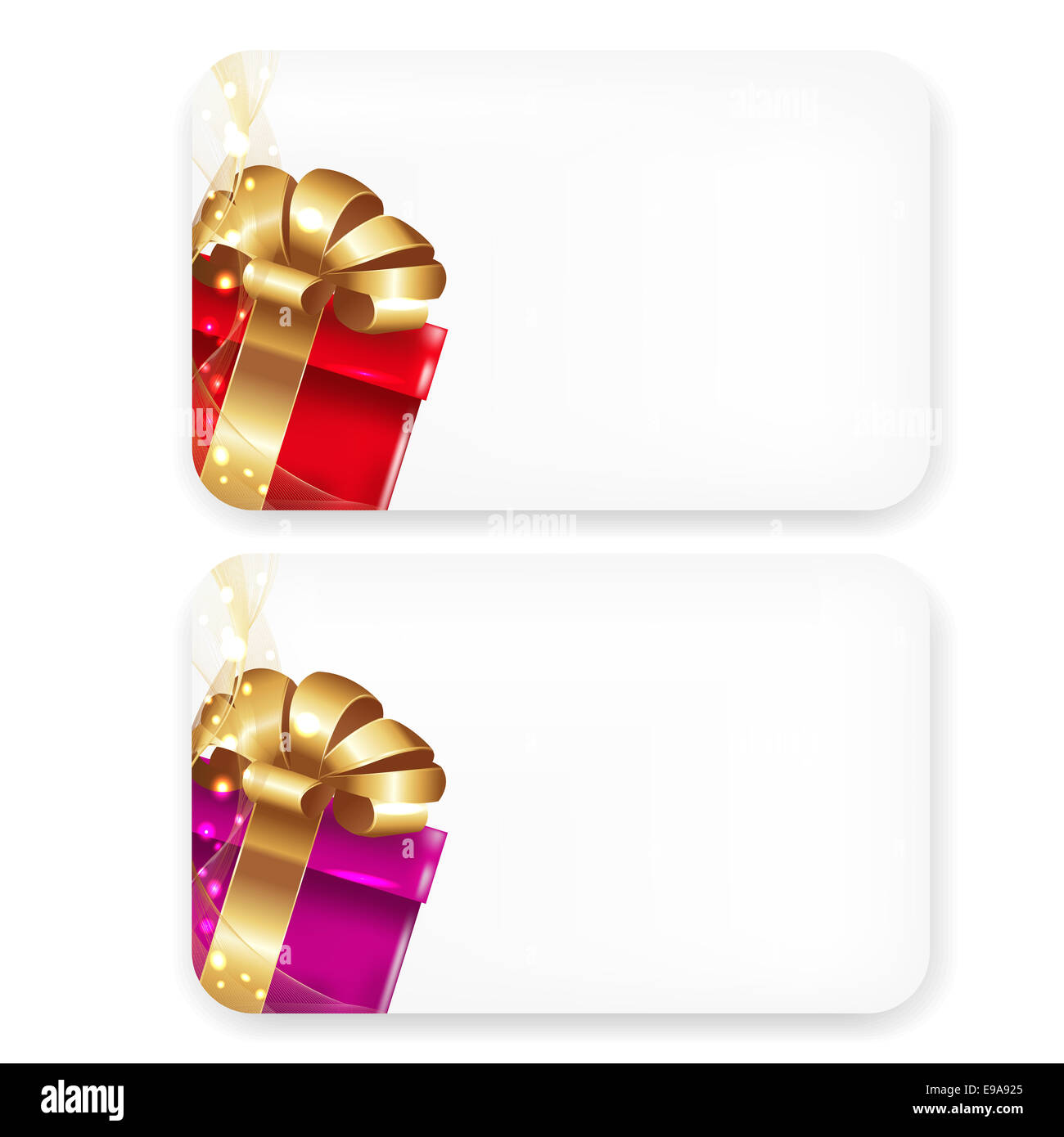 Gift credit card template Cut Out Stock Images & Pictures - Alamy