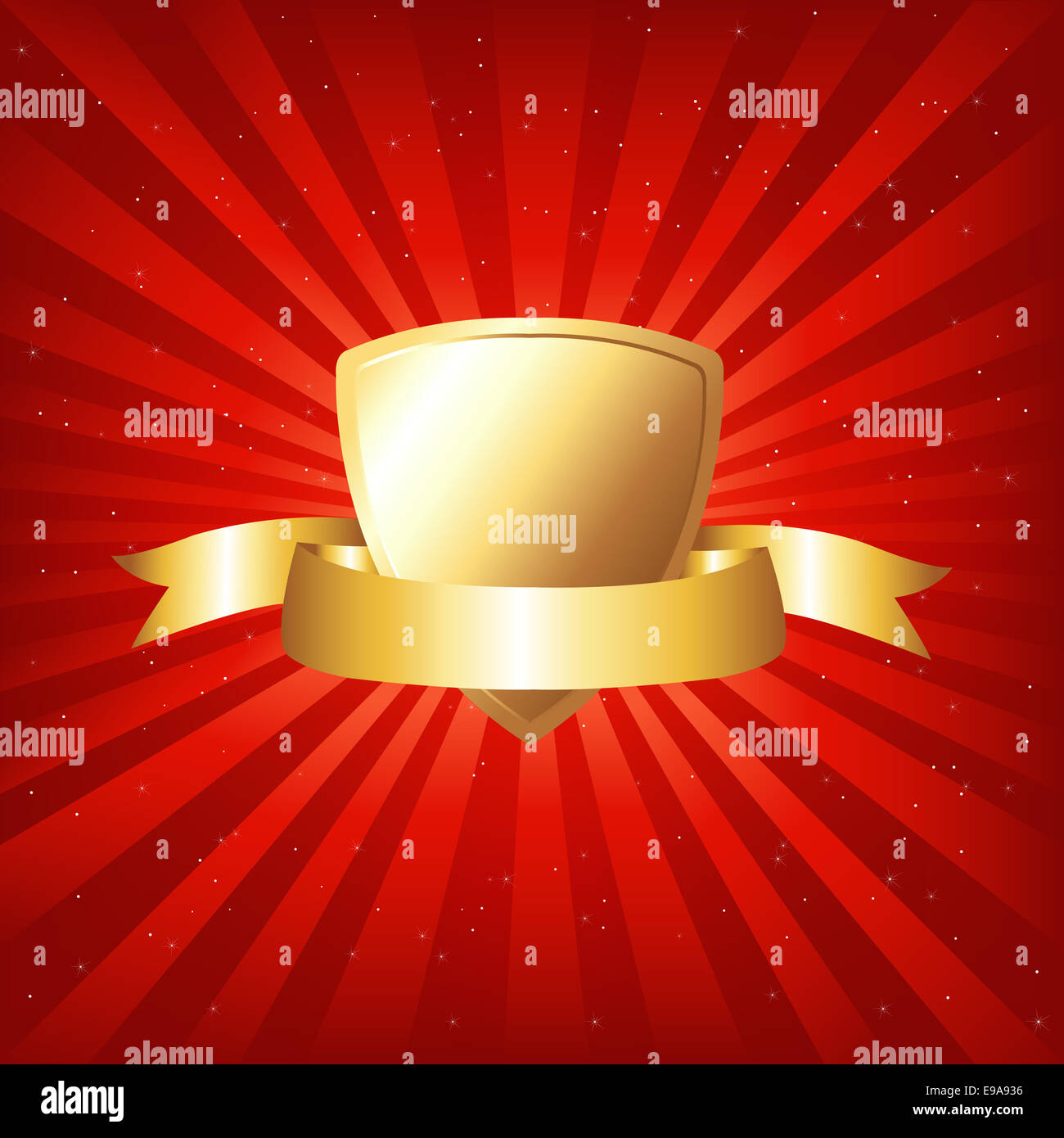 Gold shield hi-res stock photography and images - Alamy