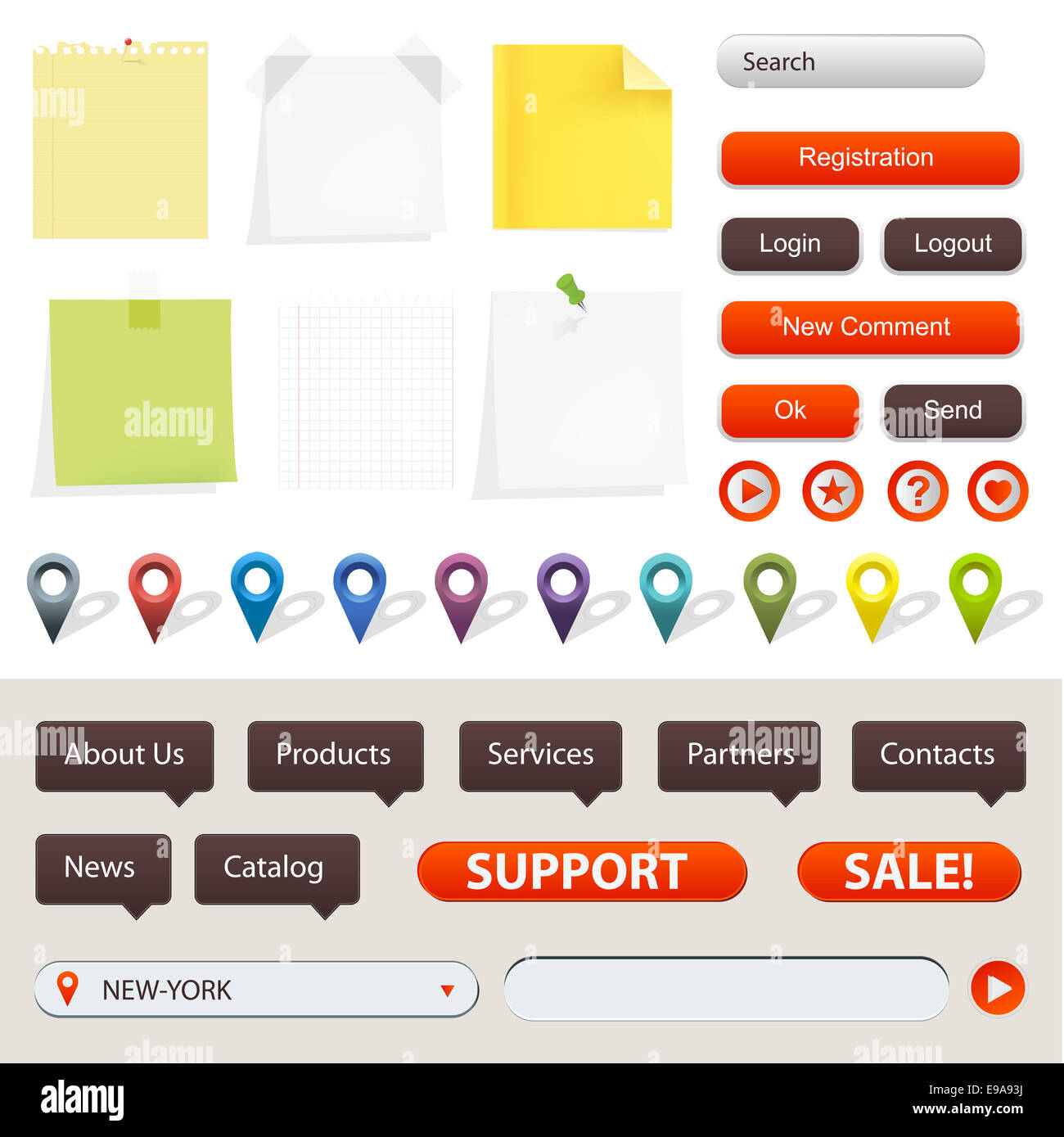 Navigational elements hi-res stock photography and images - Alamy