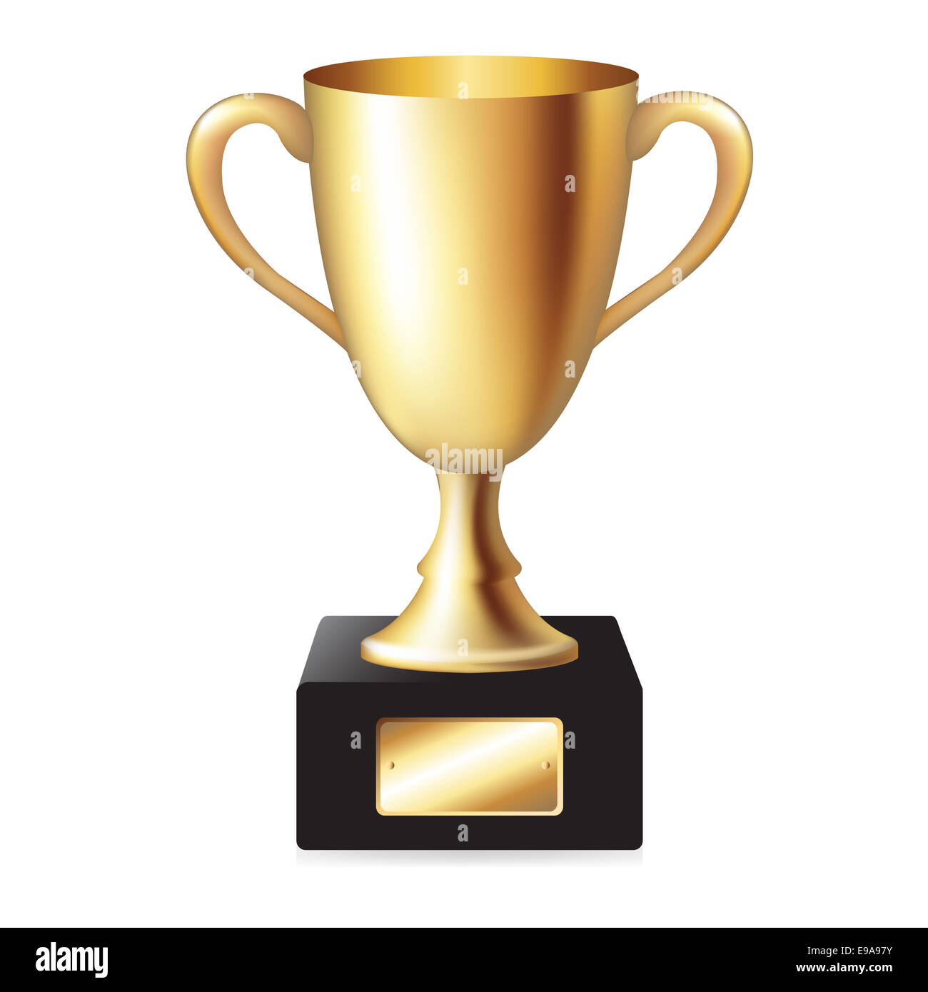 Gold Trophy Cup Stock Photo - Alamy