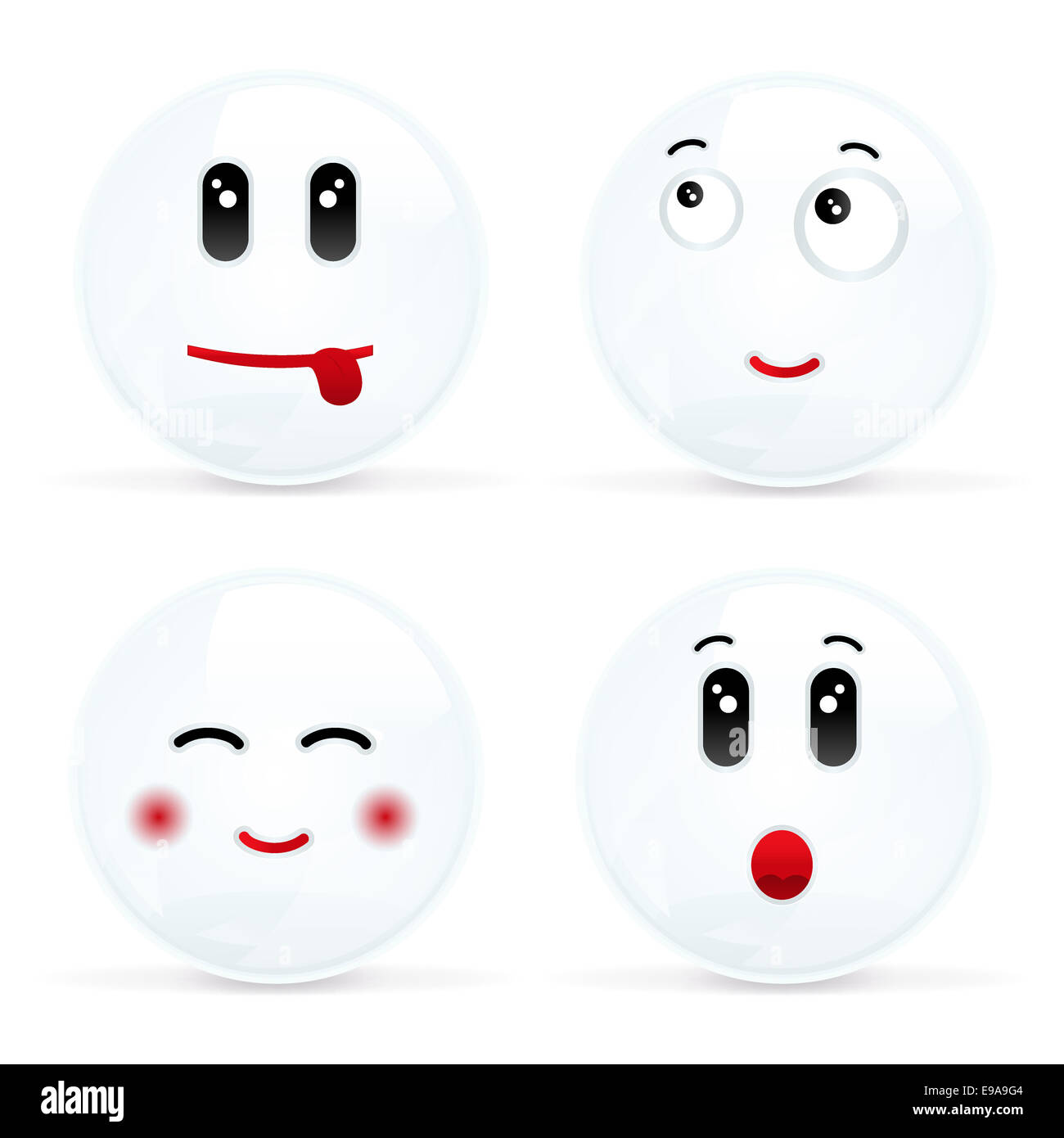 Set Of Smiles Stock Photo - Alamy