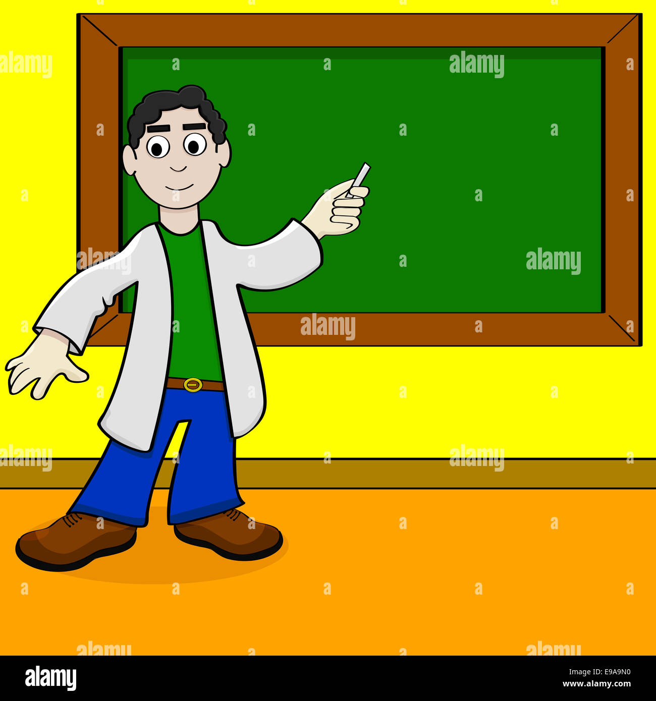 Cartoon teacher hi-res stock photography and images - Alamy