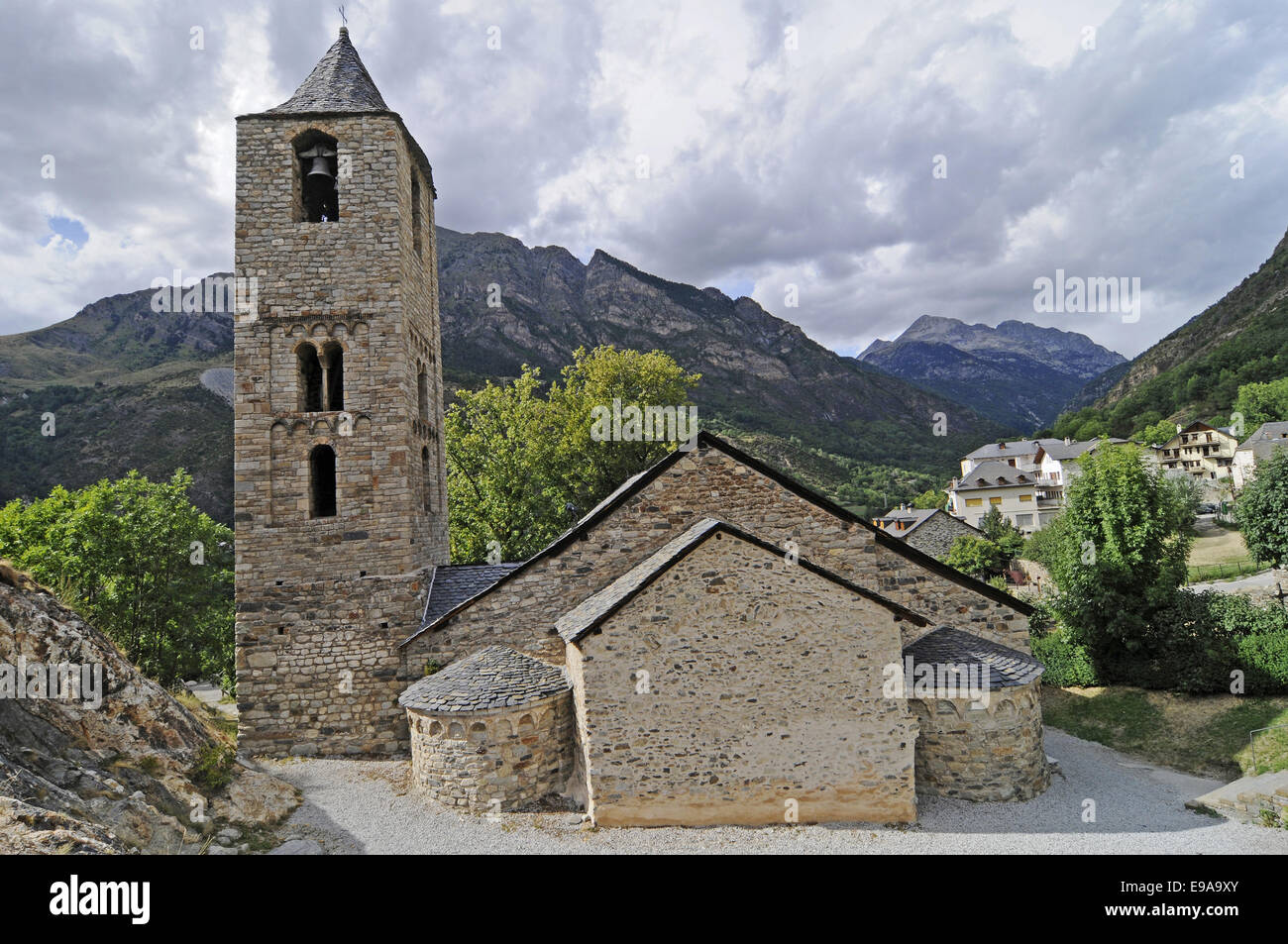 church, Boi, La Vall de Boi, valley, Spain Stock Photo - Alamy