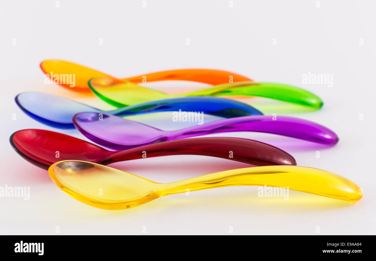 Plastic spoons hi-res stock photography and images - Alamy