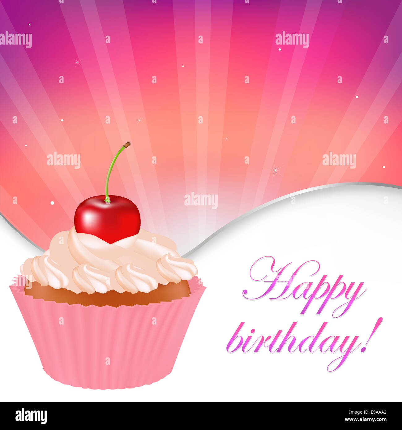 Happy Birthday Card Stock Photo - Alamy